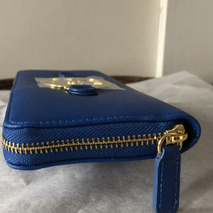 IMAN | Bags | Iman Global Chic Cobalt Blue Walletclutch Logo | Poshmark